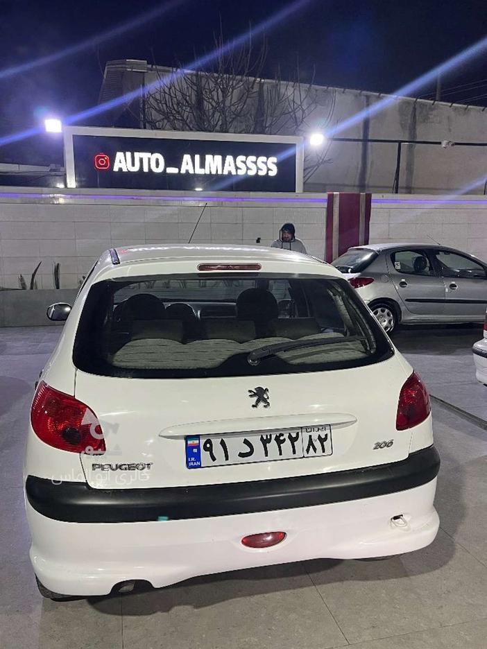 پژو 206 (تیپ5) 1393 سفید - شیپور